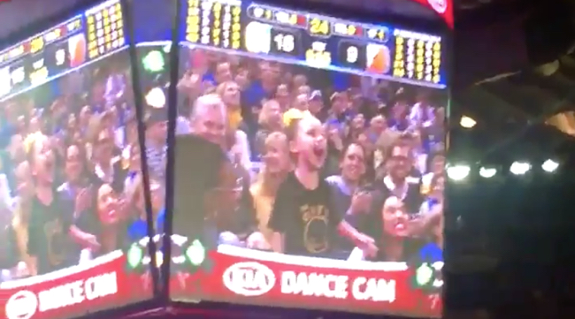 Riley Curry Dazzled On The Dance Cam Friday Night.