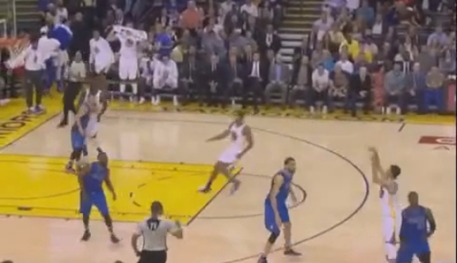 Steph Curry Hit A Deep Three To Cap Off The Warriors' 72-Point Half