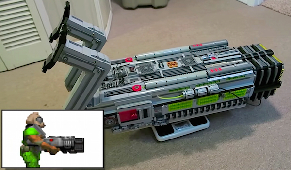 Stare In Awe At This Massive LEGO Version Of The BFG 9000 From 'Doom'