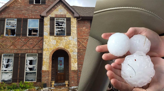 Photos Of Softball-Sized Hail Prove Everything Is Bigger In Texas