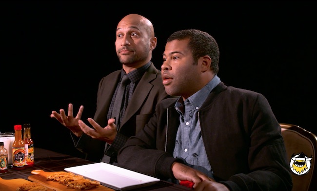 Key And Peele Eating Hot Wings During An Interview Is Comedic Gold