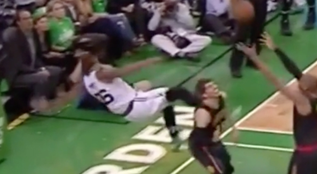 Marcus Smart’s Jumping, Flailing Flop Is Absolutely Embarrassing