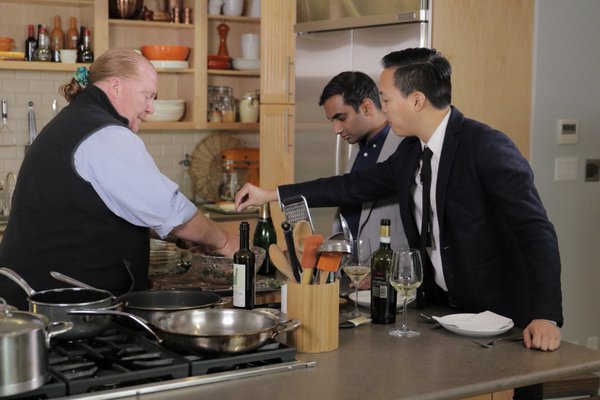 Mario Batali Cooks An Amazing Meal With 'Master of None' Stars
