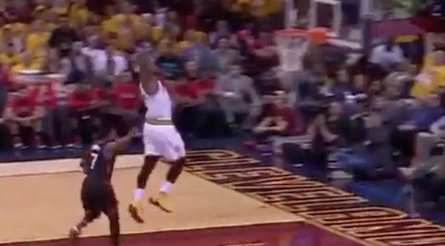 LeBron James Throws Down Monster One-Handed Breakaway Dunk
