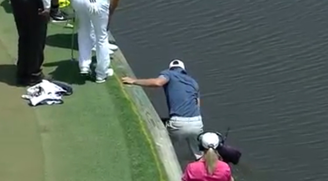 Dustin Johnson's Brother Jumped In The Water To Retrieve His Ball