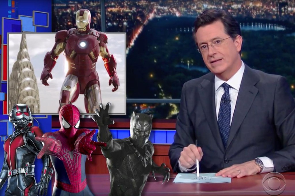 Stephen Colbert Addresses Marvel's Man Problem
