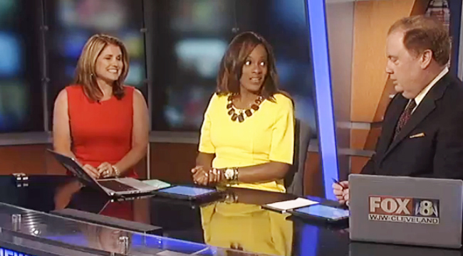 Cleveland Reporters Joyous To Learn Of The Cavs Win Live On Air