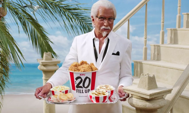 George Hamilton Is The 'Extra Crispy' Colonel In KFC's New Commercials
