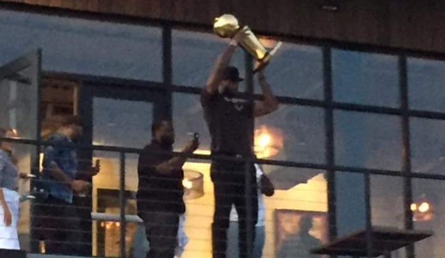 LeBron Will Hoist The Larry O'Brien Trophy For Fans Even At Dinner