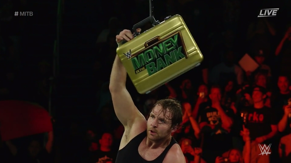 Dean Ambrose Wins The WWE Money In The Bank Ladder Match
