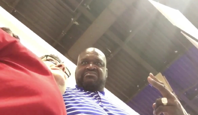 Watch Shaq Perform Some Video Voodoo With A Surprise Smile For A Fan