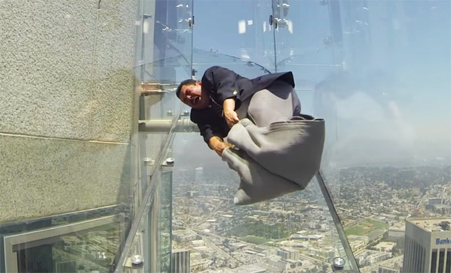 Here's How You Can Ride Skyspace LA's New Glass Skyslide