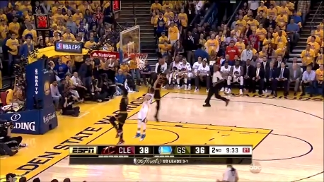 Watch As LeBron James Blocks Steph Curry Back Into Weekend