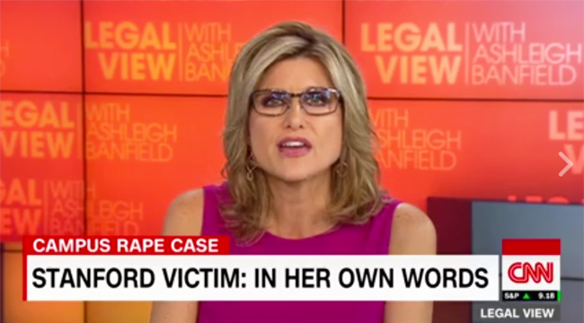 [Video] CNN Anchor Reads Stanford Rape Survivor's Letter