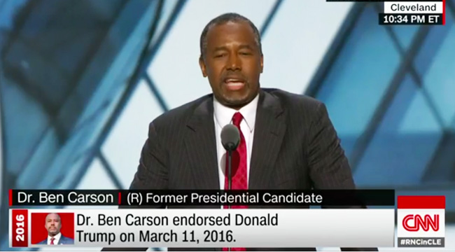 [Video] Ben Carson At RNC: Clinton Is A Disciple Of A Satan Worshiper