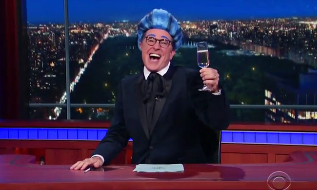 Stephen Colbert Gives Bernie Sanders A Hunger Games Style Send Off