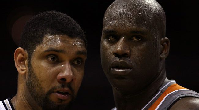 Shaq's Got 'Beef' With Tim Duncan As 'One Of The Greatest Big Men'