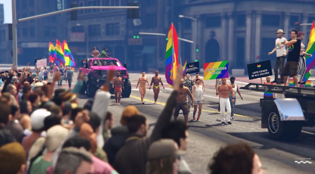An Indestructible Pride Parade Is Being Modded Into 'GTA V'