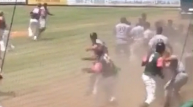 Now Minor Leaguers Are Brawling In Front Of Crowds Of Children