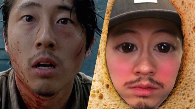 'Walking Dead' Star Steven Yeun Has Discovered Snapchat Filters