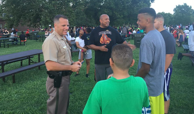 Black Lives Matter Protesters And Some Police Officers Had A Joint BBQ