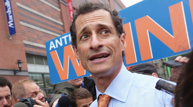 Anthony Weiner Is Caught Up In Another Gross Sexting Scandal