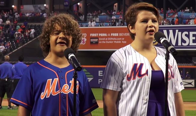 [WATCH] 'Stranger Things' Dustin Sings National Anthem At Mets Game