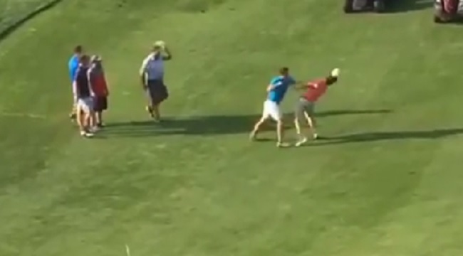 A Couple Of Golf Bros Dropped The Clubs For A Fist Fight On The Course