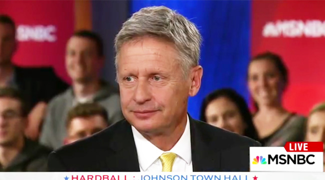 Gary Johnson Fumbles Into Another 'Aleppo' Gaffe But Worse