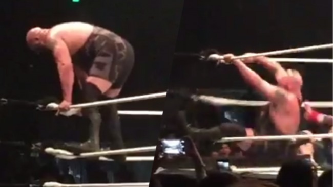 Watch The Big Show Break The Ring Ropes To Pieces During A WWE Match