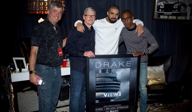Apple Music Says Drake's 'Views' Has Streamed Over A Billion Times