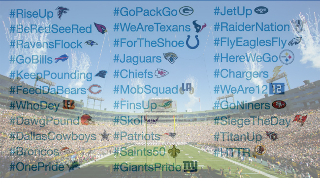 Ranking The Best And The Worst Of The NFL's Official Team Hashtags