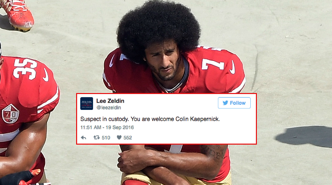 A Congressman Made A Dumb Tweet About The NYC Bombing And Kaepernick