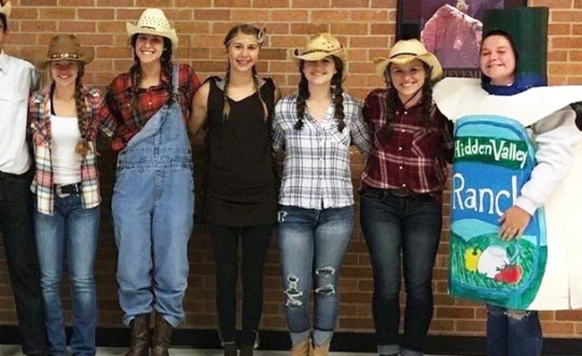 High School Student's 'Ranch Day' Costume Earns Her Hidden Valley Swag