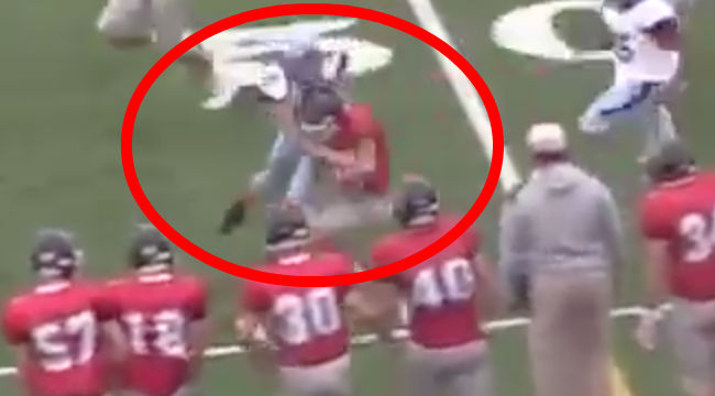 A Female High School Kicker Absolutely Crushed A Returner