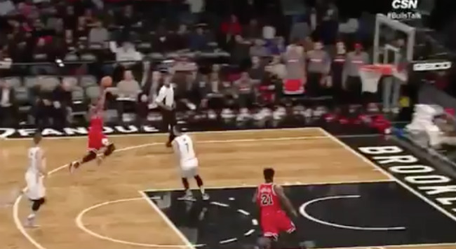 The Bulls Executed A Perfect Fast Break Without Ever Having To Dribble