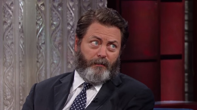 Nick Offerman Keeps His Beard Because It's 'As Mother Nature Intended'
