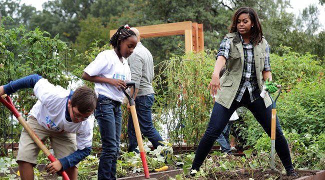 Michelle Obama Boldly Protects Her White House Garden