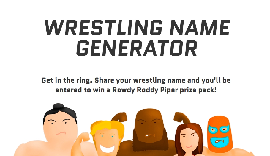 Get A Jump-Start On Your New Career With This Wrestling Name Generator