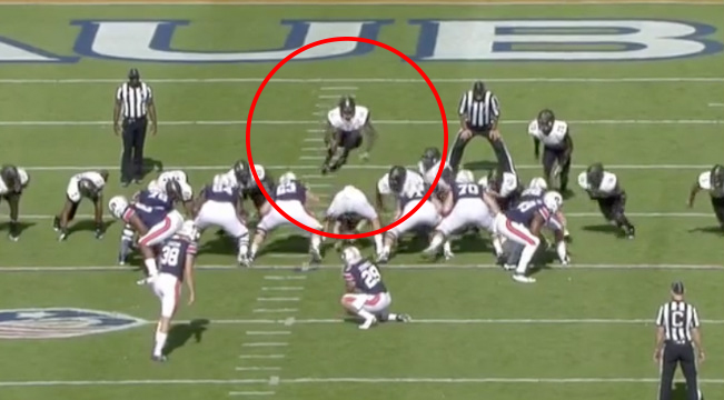 Vanderbilt's Zach Cunningham Completely Leaped Over Auburn's Line