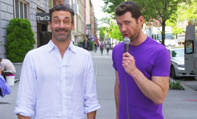 Watch Billy Eichner And Jon Hamm Ask New Yorkers For A Threesome
