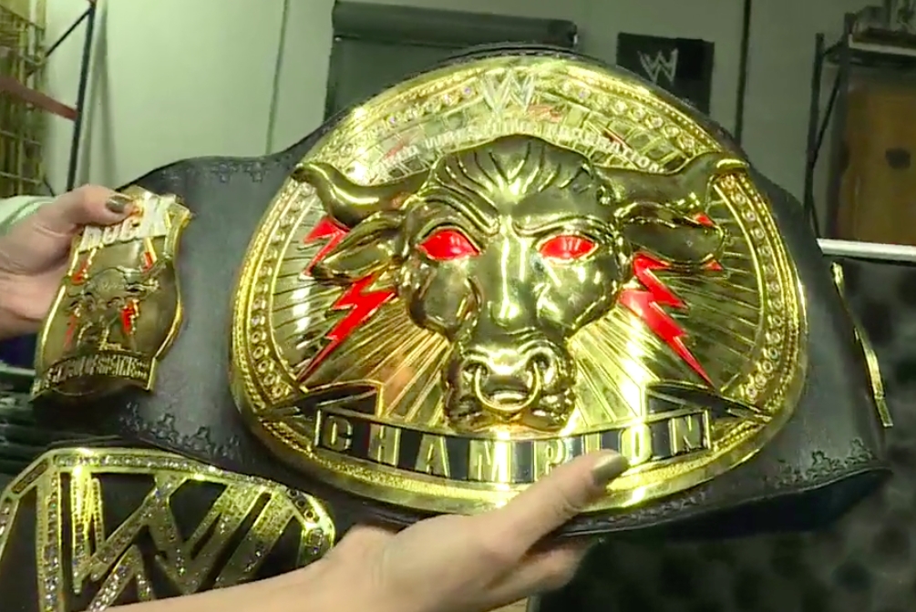 Check Out The Rock's Never-Used 'Brahma Bull' Custom WWE Championship