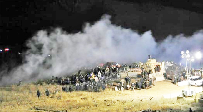 Water Cannons Used Against Standing Rock Protesters In Freezing Temps