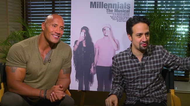 [WATCH] The Rock And Lin-Manuel Miranda's Musical About Millennials