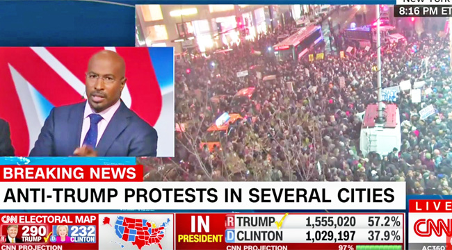 Van Jones Finally Loses Patience While Defending Anti-Trump Protests