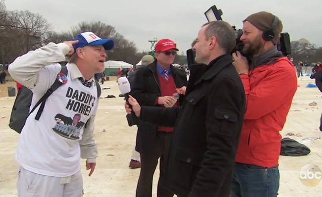 Jimmy Kimmel Sent Jake Byrd To Troll Trump Fans At The Inauguration