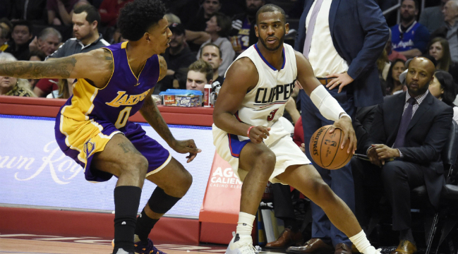 Chris Paul Threw An Impossible Pass To Set Up A Luc Mbah a Moute Dunk