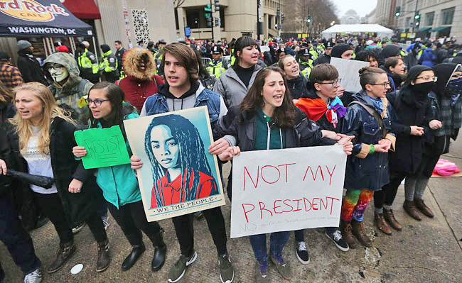Washington Protests Turn Violent In Response To Trump Inauguration