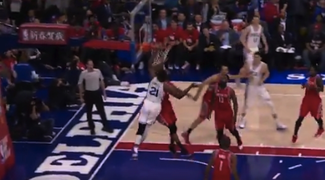 Joel Embiid Posterized Nene With This Explosive Jam