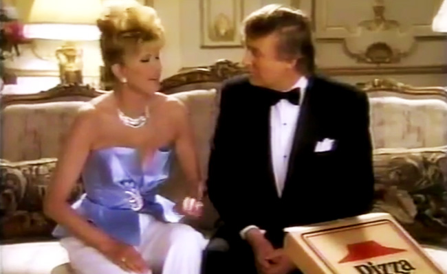 Storyboards From Donald And Ivana Trump's 1995 Pizza Hut Ad For Sale